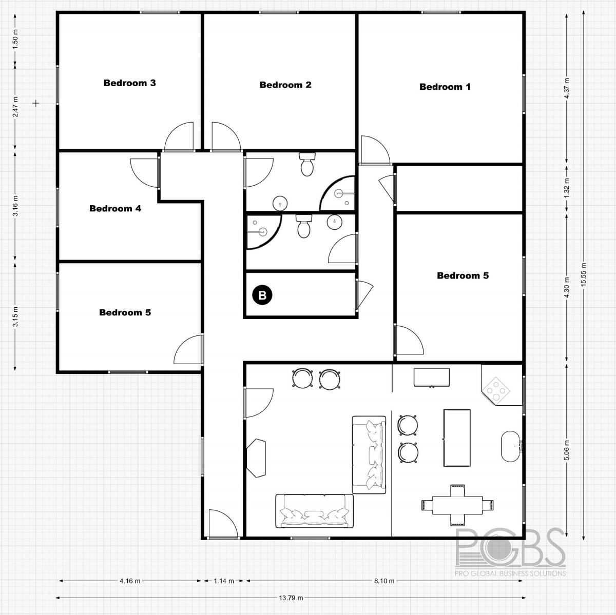 Real Estate Floor Plan Design Samples - PGBS