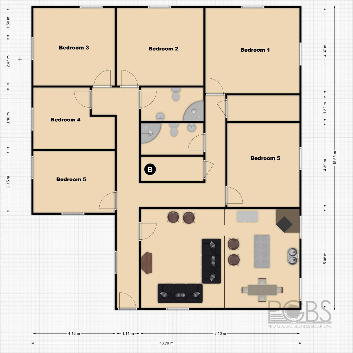 Real Estate Floor Plan Design Samples - PGBS