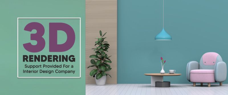 Interior design company benefited by our 3D rendering support
