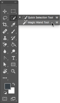 Removing Image Background using Photoshop Magic Wand Tool